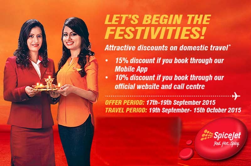 Spicejet discount offer: Airline lures with 15% off on airfare through ...