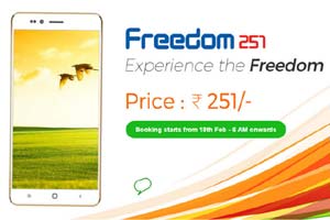 Ringing Bells ‘Freedom 251’ smartphone priced at Rs 251 launched ...