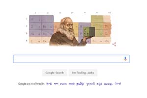 Google doodle: ‘Father’ of periodic table on 182nd birth anniversary ...
