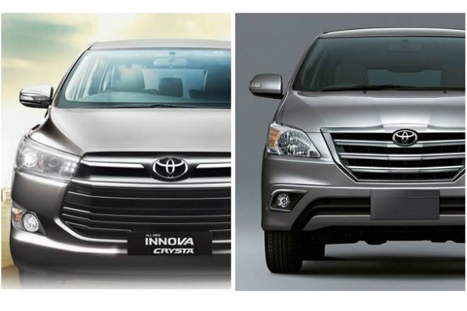 New Toyota Innova Crysta vs old Innova – Specs comparison - Car News ...