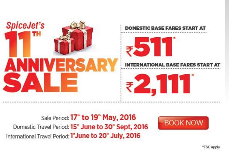 Spicejet offer 2016: Rs 511 scheme unveiled by budget airline | The ...