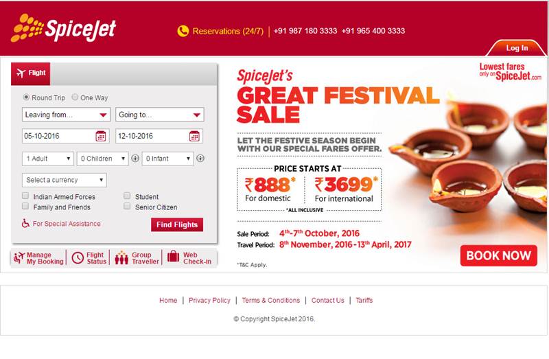 SpiceJet Festival offer: Rs 888 tickets available in Great Festival ...