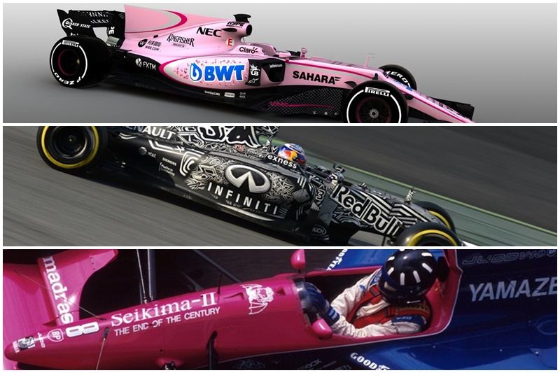 From a roaring lion to pretty pink: Eight of the strangest Formula One ...