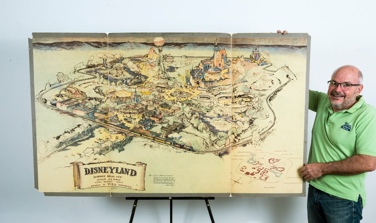 Walt Disney’s hand-drawn map of Disneyland up for auction - World News ...