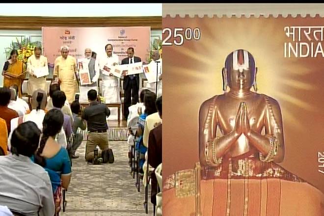 PM Narendra Modi releases stamp on 1,000th birth anniversary of Sri ...