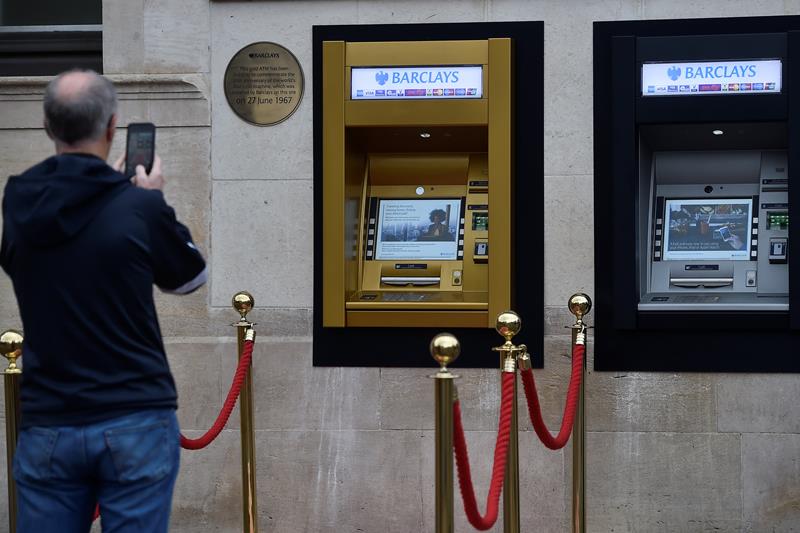 World’s first ATM machine turns to gold on 50th birthday - business ...