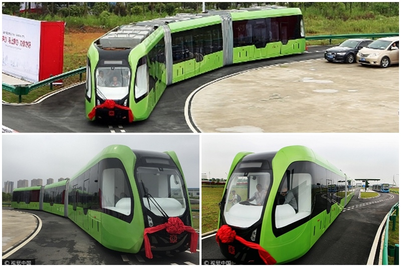 Wow! China unveils world’s first train that runs on virtual tracks ...