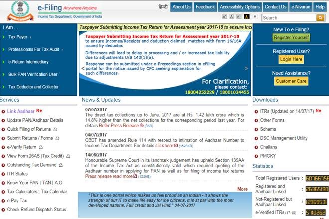Income tax efiling verification with net banking, Aadhar OTP and EVC on ...