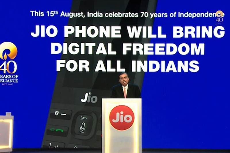 Reliance Jio Phone launched, effectively priced zero, with Rs 1500 ...