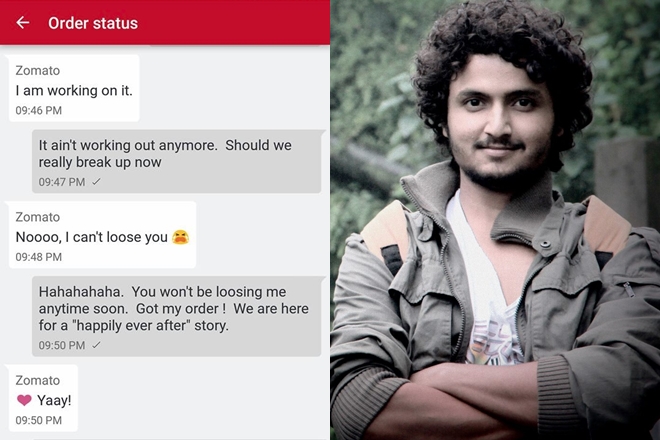 True love can be found anywhere, Zomato proves in this hilarious chat ...