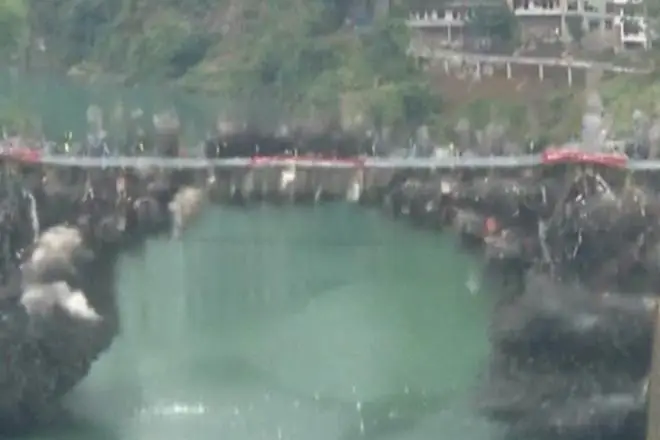 Gone in just 1 second! 41-year-old bridge destroyed in China; watch ...