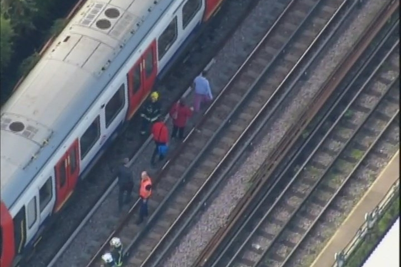 London Underground blast: After explosion, flames spew from canister ...