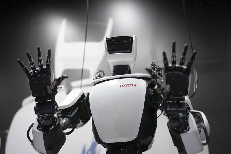 Toyota showcases third generation humanoid robot T-HR3 that mirrors ...