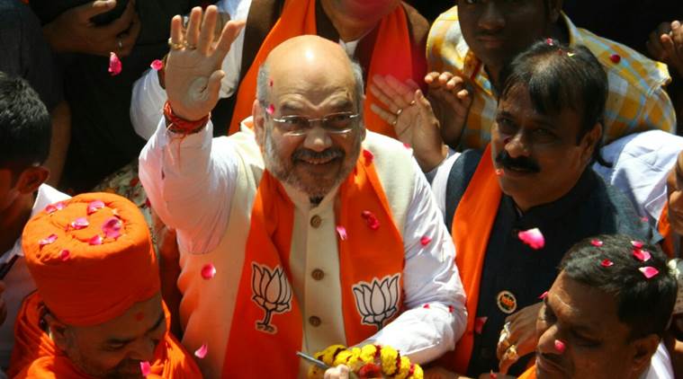 Amit Shah launches BJP’s door-to-door campaign in poll-bound Gujarat - Elections News | The ...