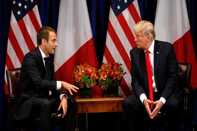 Emmanuel Macron thanked Donald Trump for solidarity over French market ...