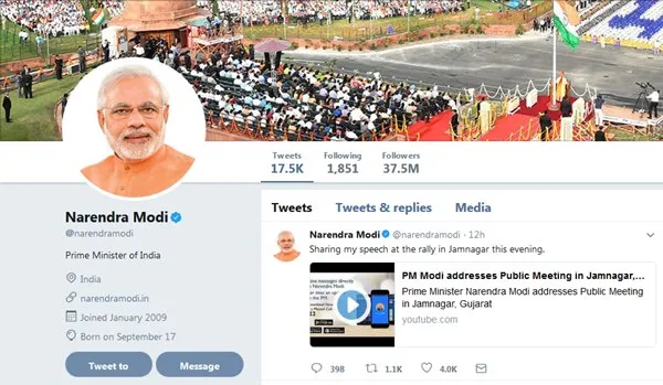 Narendra Modi reigns supreme on Twitter, following jumps up by over 50% ...