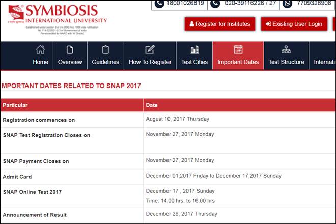 SNAP 2017 entrance test day guide, important points to keep in mind ...