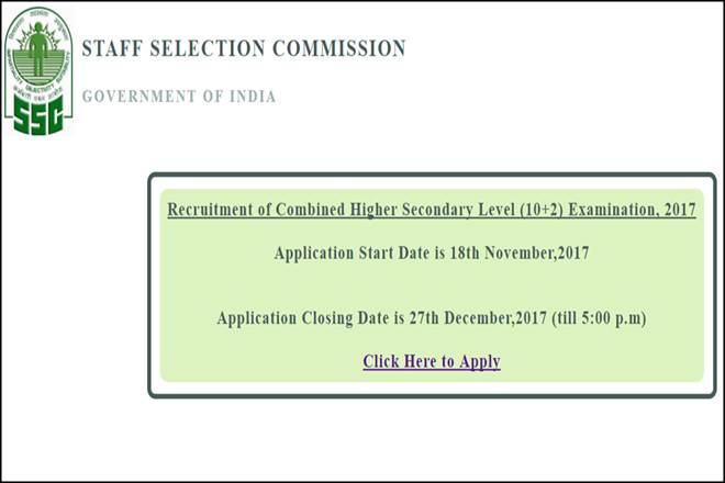 SSC CHSL 2017: Application process for 3259 posts ends today, know more ...