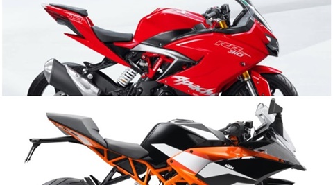 What makes TVS Apache RR 310 a better buy than KTM RC 390 - Bike News ...