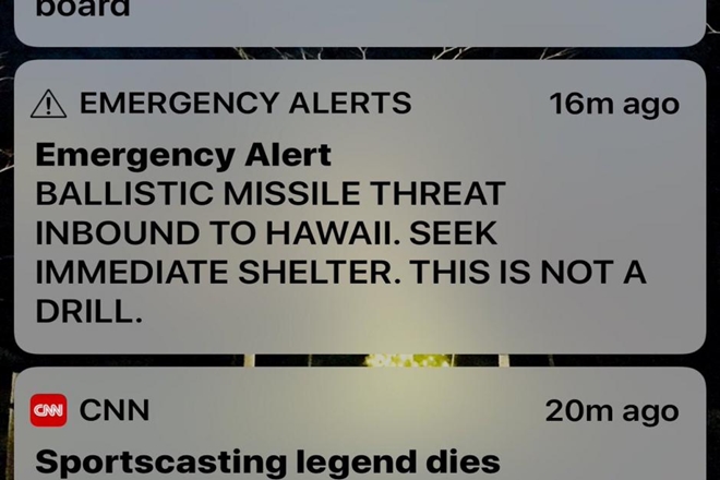 False missile alert in Hawaii: Panic among islanders after threat goes ...