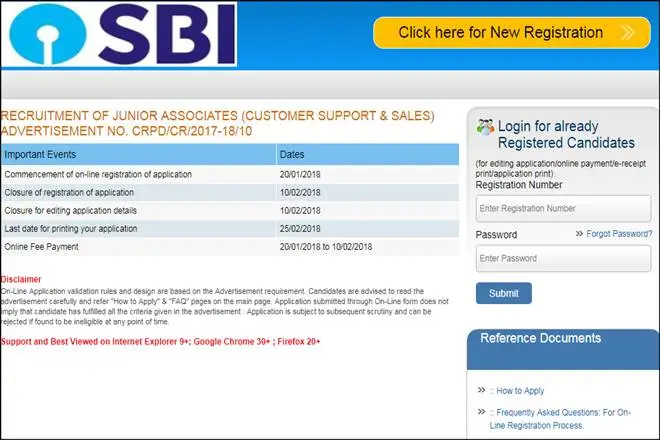 SBI recruitment 2018: Over 8000 Junior Associate posts on offer at sbi ...