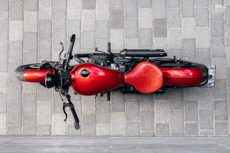 Triumph Bobber custom built by Modification Motorcycles: A red hot bob ...