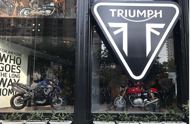 Triumph Motorcycles opens India‘s 15th dealership at Gurugram featuring ...
