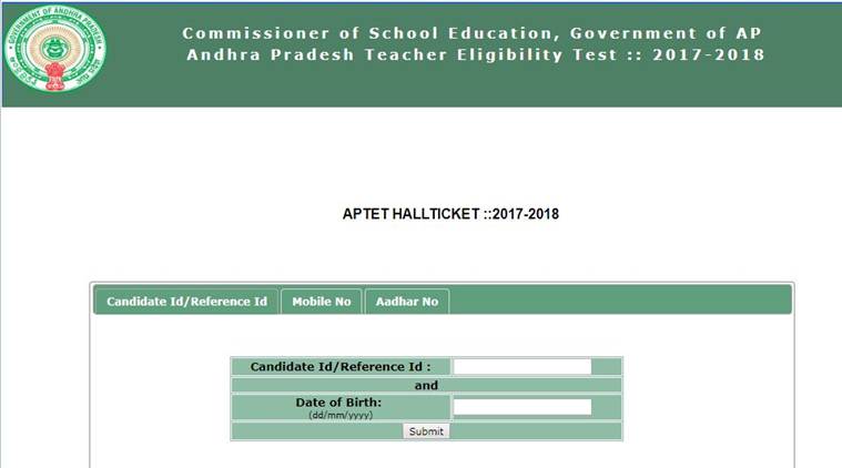 APTET 2017 hall ticket now available for download at aptet.apcfss.in ...