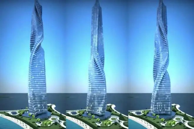 1st time ever in the world! A skyscraper that rotates; Coming up in ...
