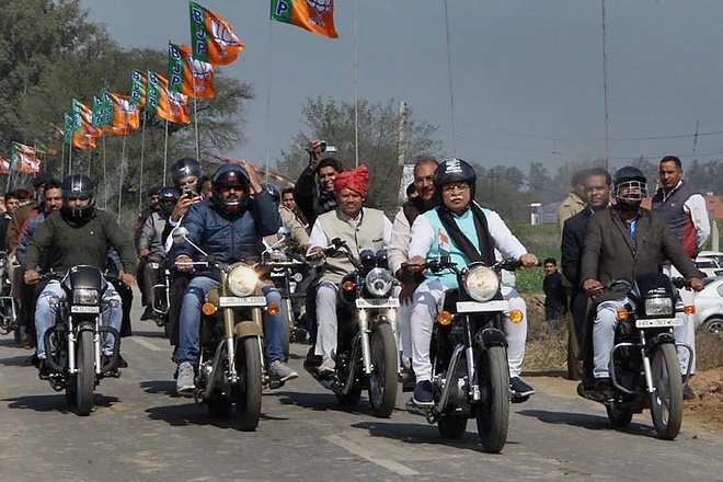 Amit Shah Jind bike rally in Haryana LIVE updates: We believe in the ...