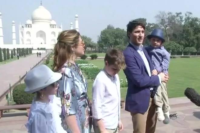 Justin Trudeau India visit: Canadian PM visits Taj Mahal with family ...