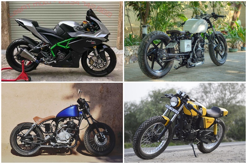 Modified Bajaj Pulsar bikes: Kawasaki H2, Bobber and more unbelievable ...