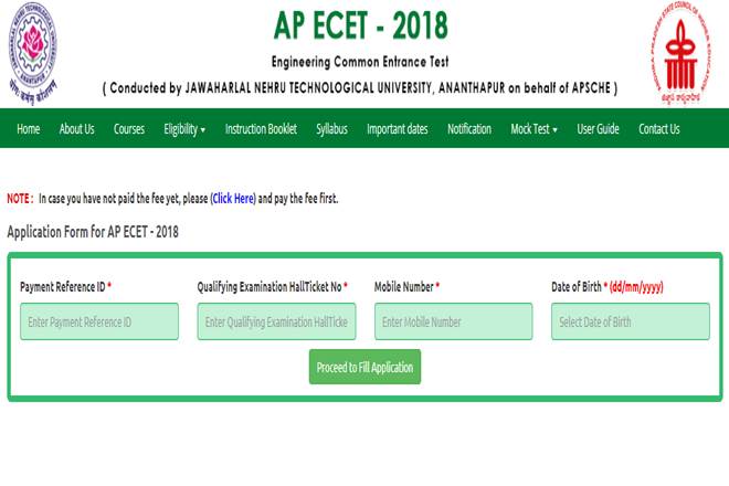 APECET 2018 notification released, application invited at sche.ap.gov ...
