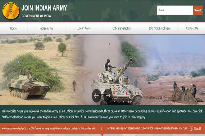 Indian Army recruitment 2018: Application process begins at ...