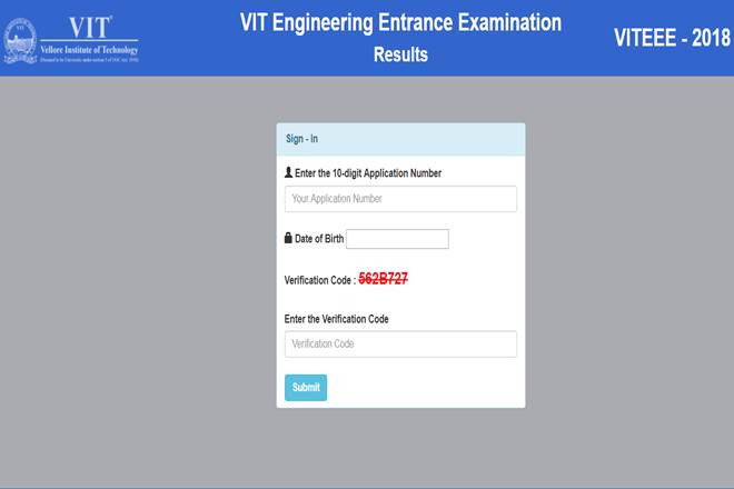VITEEE result 2018 LIVE Updates: Visit official website at vit.ac.in ...