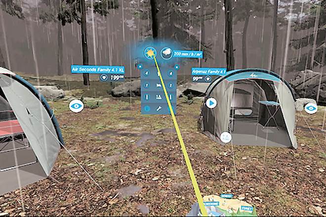 Tech-enabled shopping: Virtual reality debuts in offline stores ...