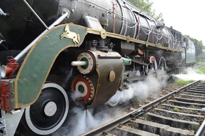 105-year-old historic steam rail engine installed at Darbhanga station ...