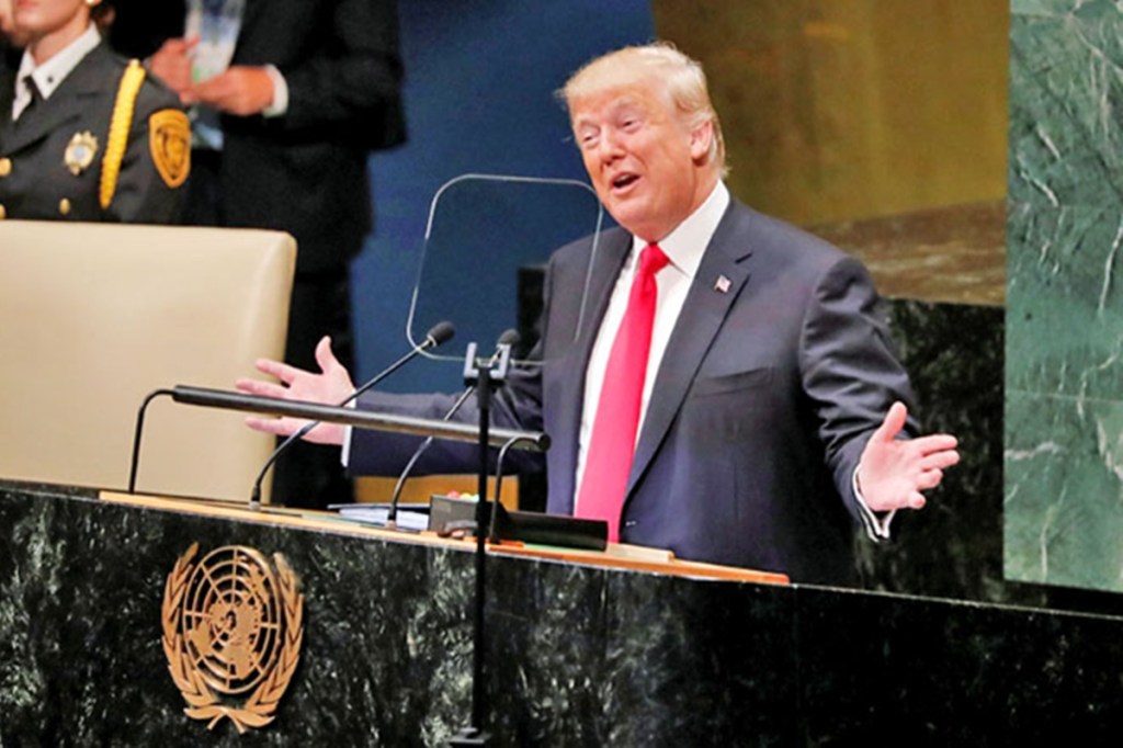 Donald Trump at UNGA: Audience laughs as US President brags about administration’s ...