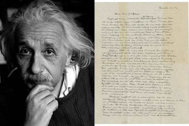 Einstein’s ‘God Letter’ auctioned for nearly $3 million - World News ...