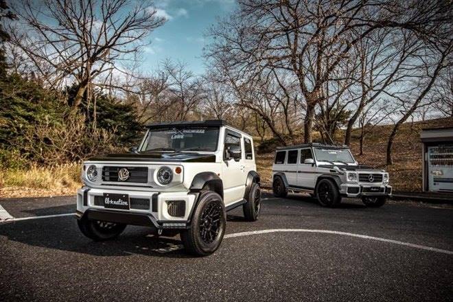 Suzuki Jimny with Mini G body kit looks identical to Mercedes-Benz G ...