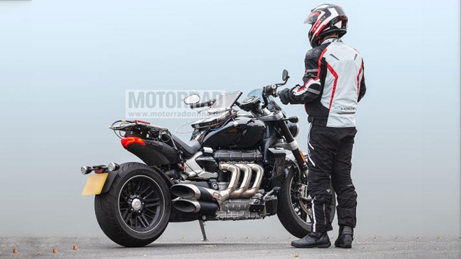 All-new 2020 Triumph Rocket III spied testing: Massive 2,500cc engine ...