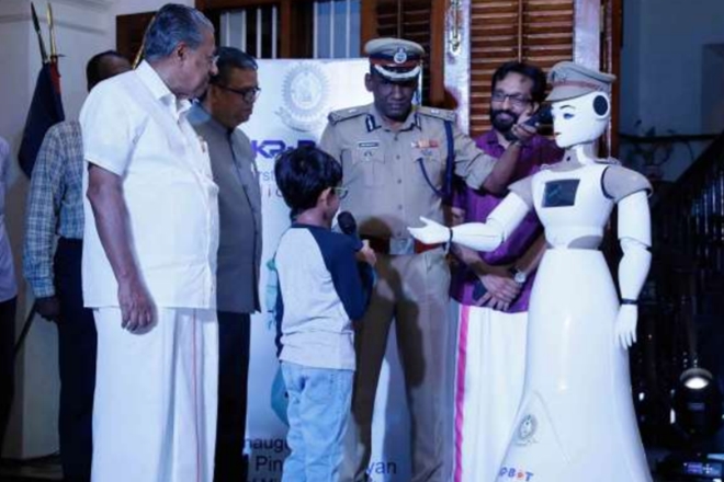 Robocop joins Kerala Police! CM launches KP-Bot, first humanoid robot cop in India - Science ...