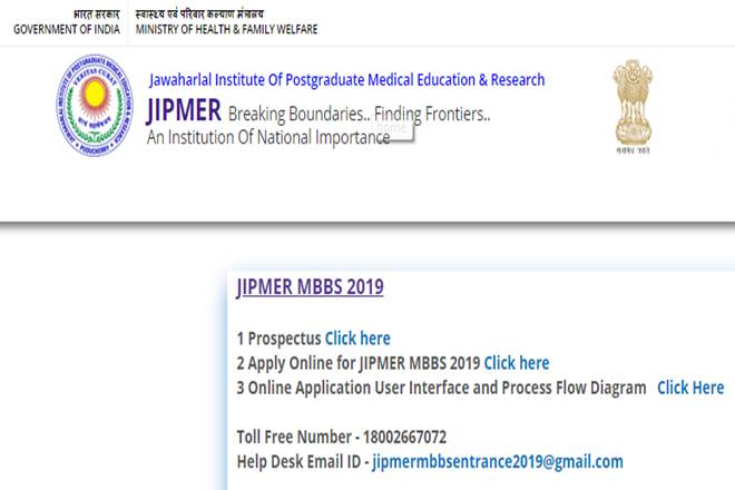 JIPMER MBBS 2019: JIPMER opens registration for MBBS course - Education ...