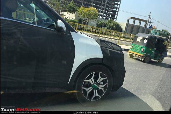 Upcoming Kia SP2i SUV caught testing: Hyundai Creta rival shows new ...