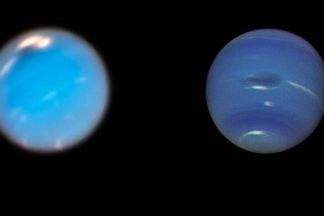 NASA’s Hubble telescope captures birth of giant storm on gas-giant ...