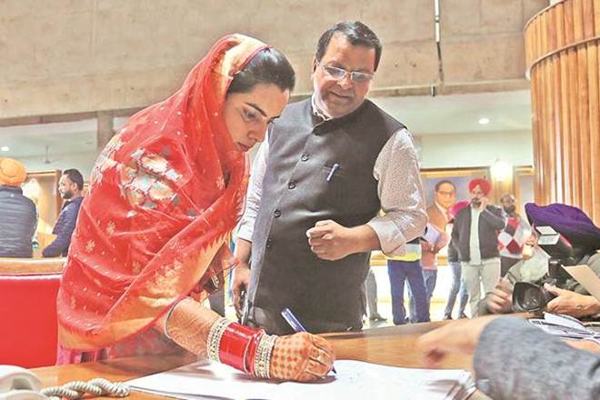 AAP fields sitting MLA Baljinder Kaur from Bathinda Lok Sabha seat ...