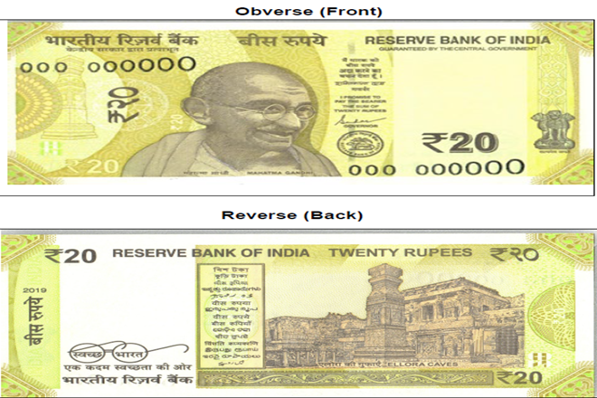 RBI to issue new Rs 20 note; here’s how ‘greenish yellow’ note looks ...
