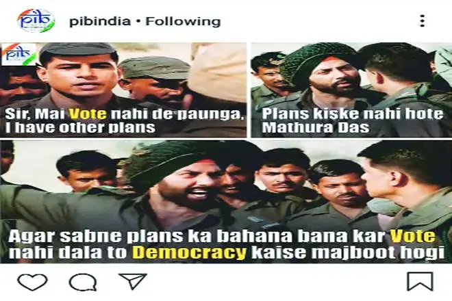How PIB’s Bollywood memes on election made it a new star on Instagram ...