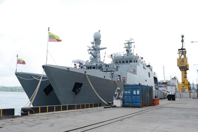 Act East: Indian and Myanmar Naval Ships meet for maritime ...