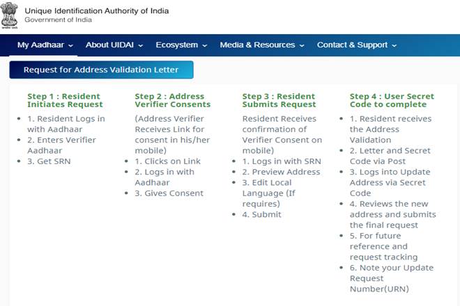 Aadhaar card address change online: How to update Aadhaar Card without ...